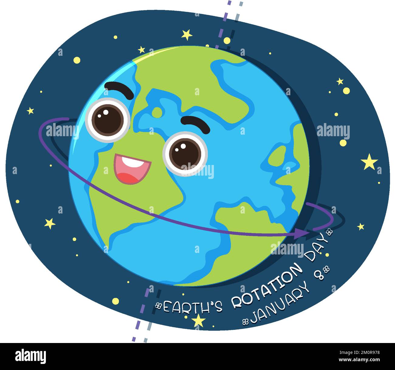 Earth's Rotation Day banner design illustration Stock Vector Image ...
