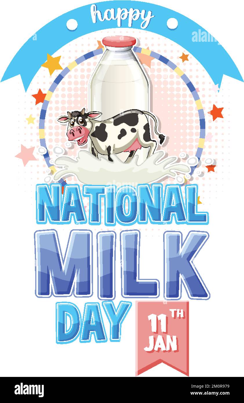 National Milk Day Banner Design illustration Stock Vector Image & Art ...