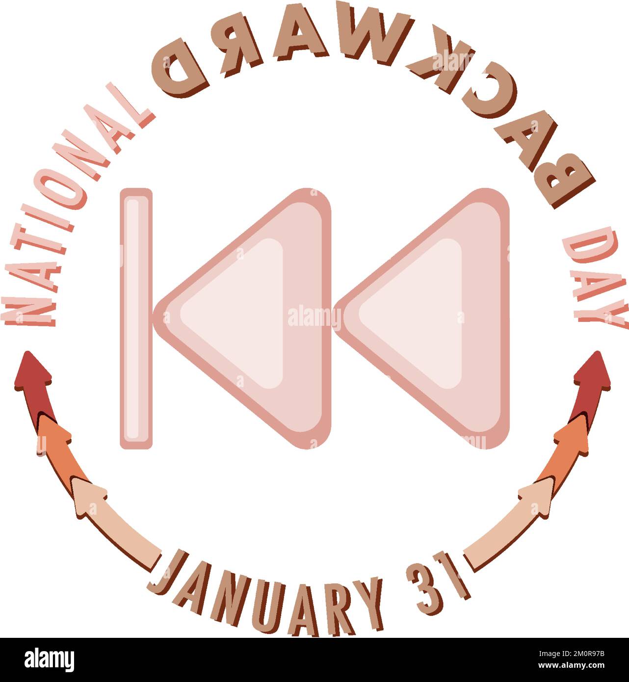 National backward day banner design illustration Stock Vector Image ...