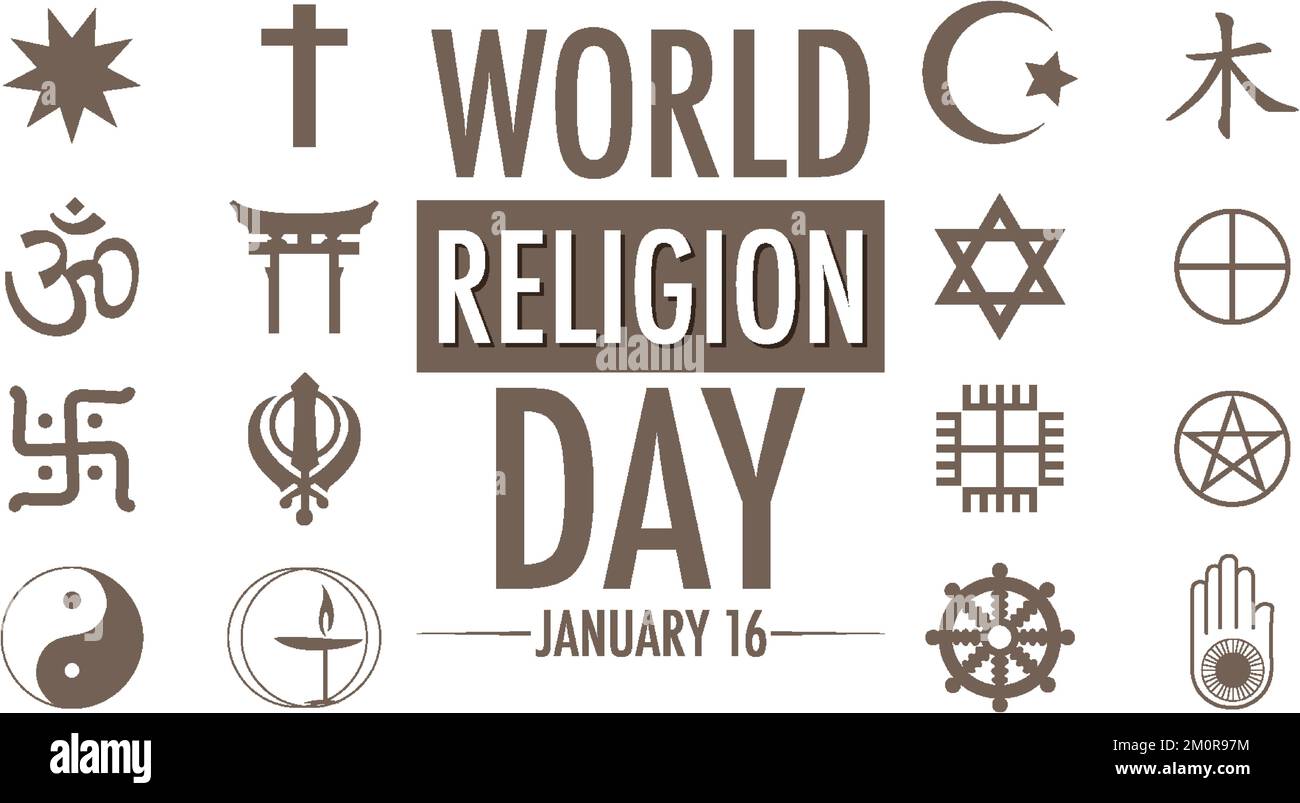 World Religion Day Banner Design illustration Stock Vector Image & Art ...