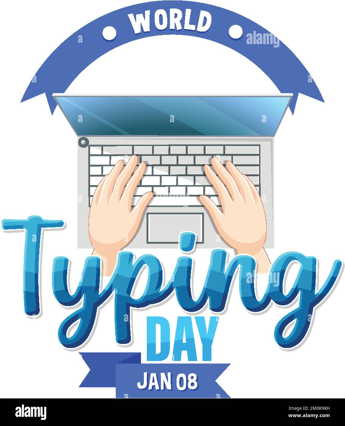 World typing day January icon illustration Stock Vector Image & Art - Alamy