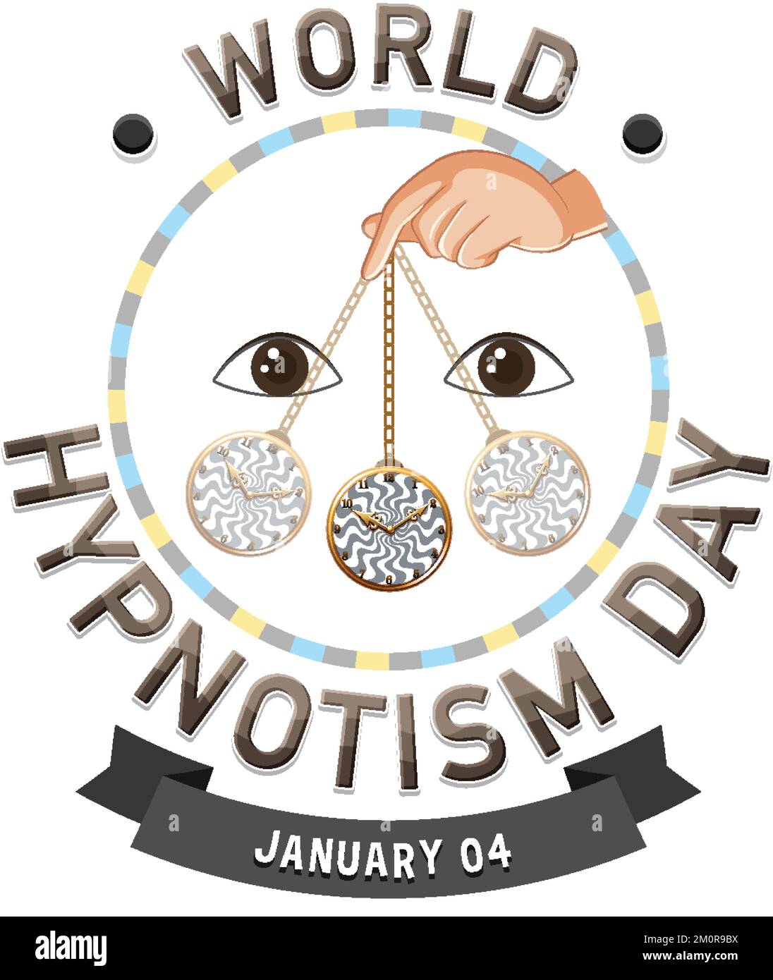World hypnotism day banner design illustration Stock Vector Image & Art ...