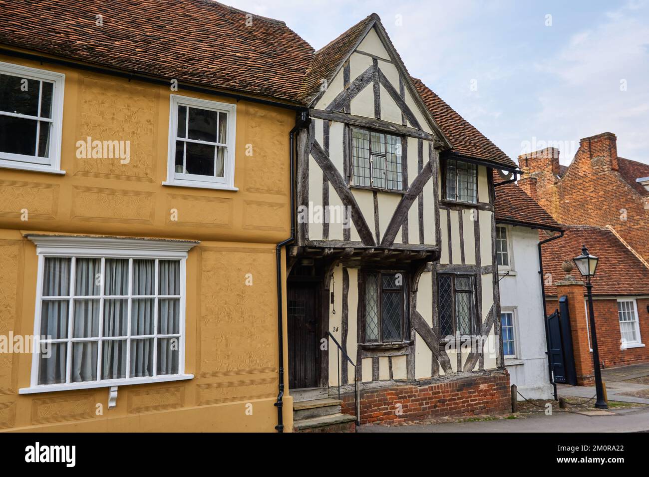Old wooden beamed house in Thaxted, Essex, UK Stock Photo - Alamy