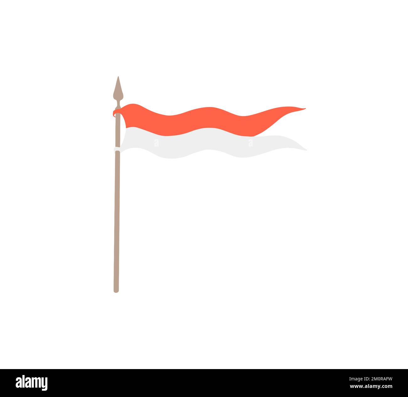 Flag indonesia in flat Stock Vector Images - Alamy