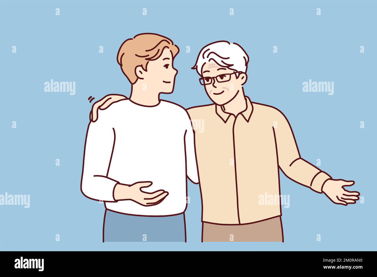 Slap on back Stock Vector Images - Alamy