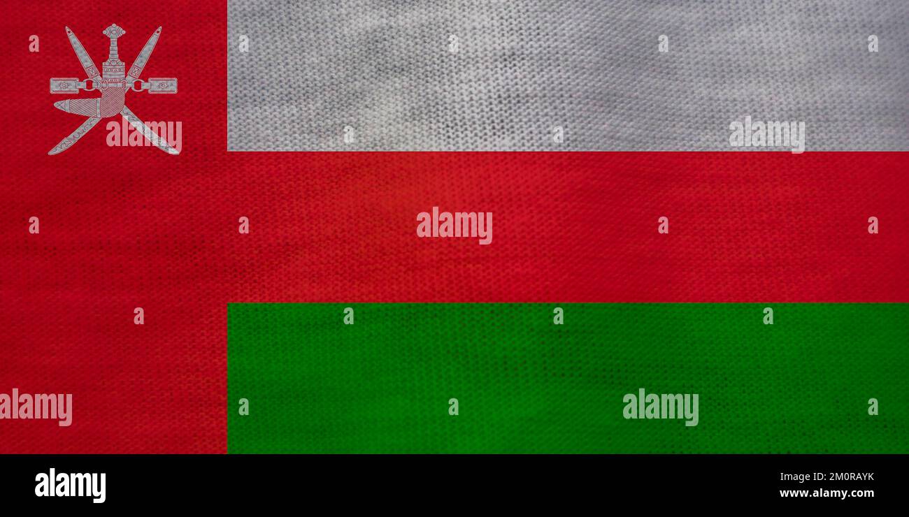 oman flag texture as background Stock Photo - Alamy