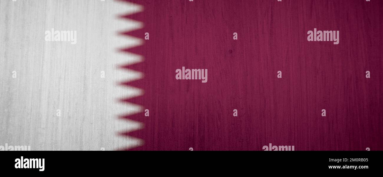 qatar flag texture as background Stock Photo - Alamy