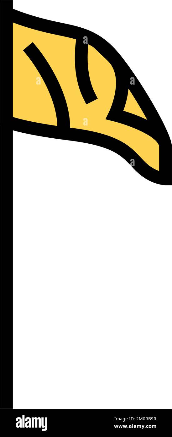 pennant flag color icon vector illustration Stock Vector Image & Art ...