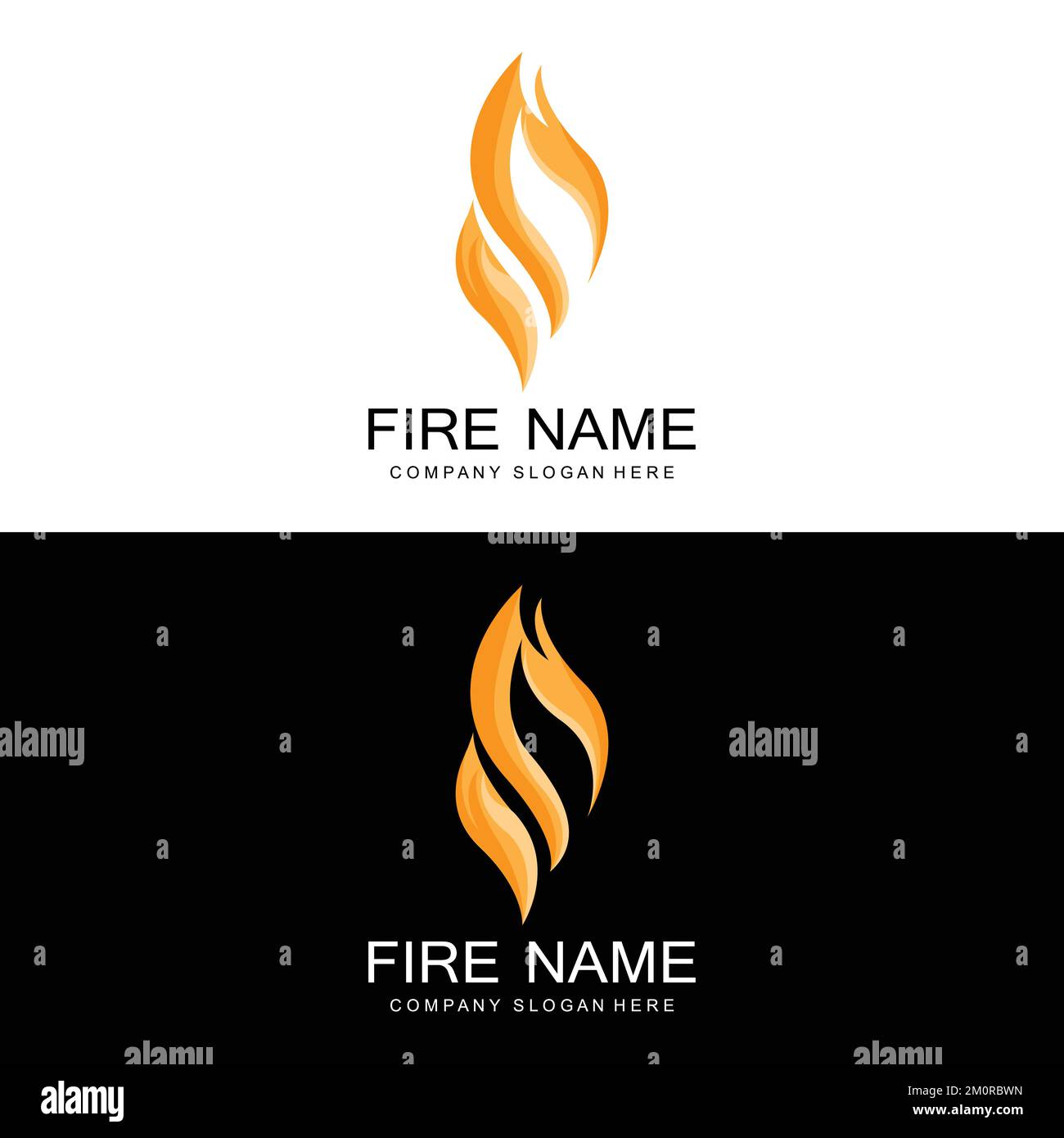 red smoldering fire icon vector logo, classic retro design Stock Vector ...