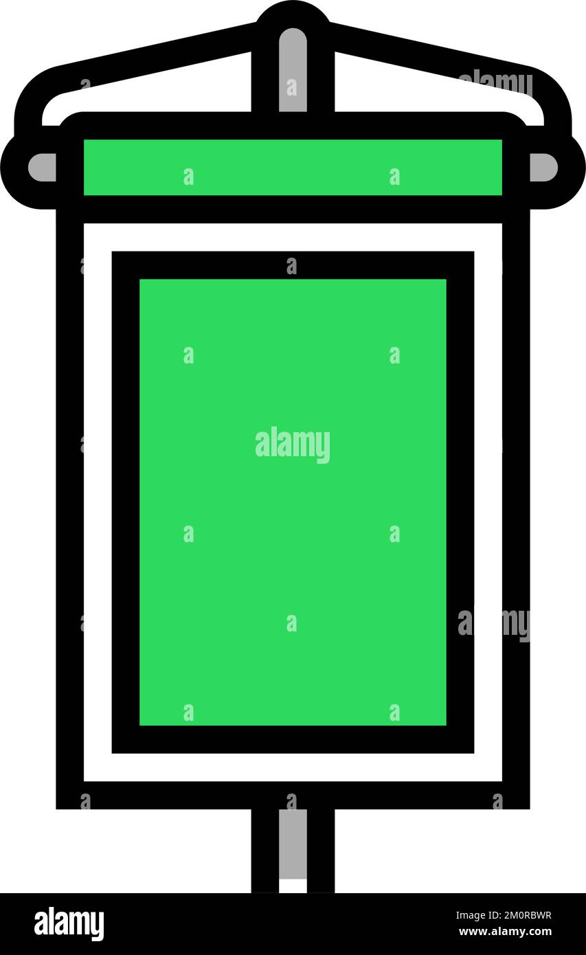 pennant flag banner color icon vector illustration Stock Vector Image & Art - Alamy