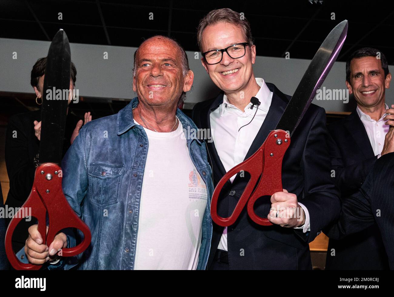 Brian Miller and Kjell Gruner ribbon cutting during grand opening of ...