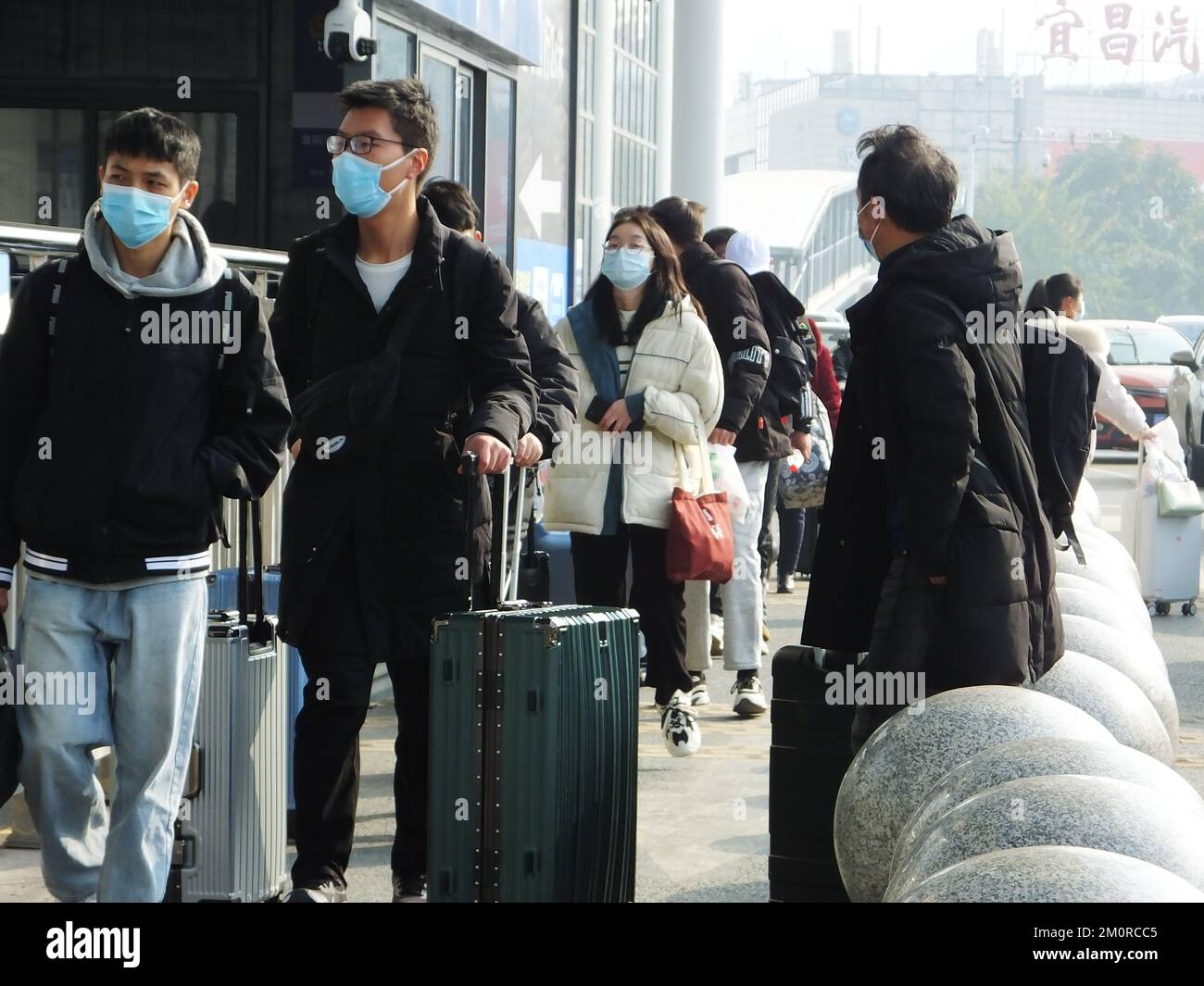 YICHANG, CHINA - DECEMBER 8, 2022 - A large number of passengers at the ...