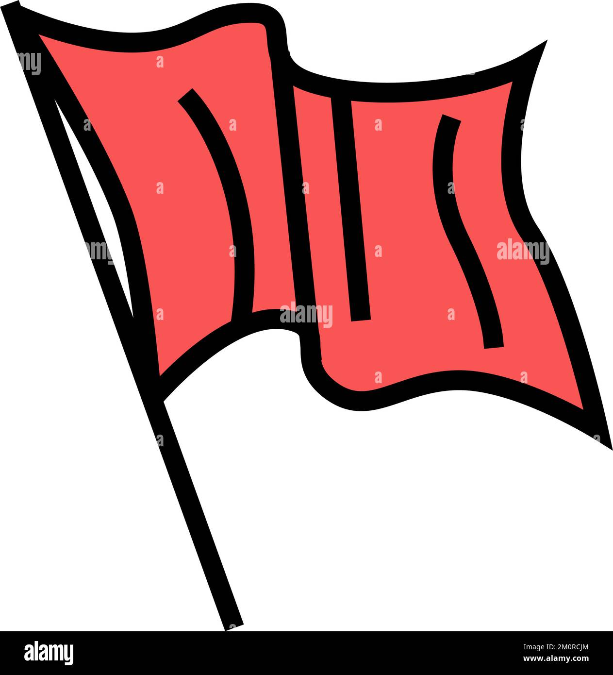 red flag color icon vector illustration Stock Vector Image & Art - Alamy