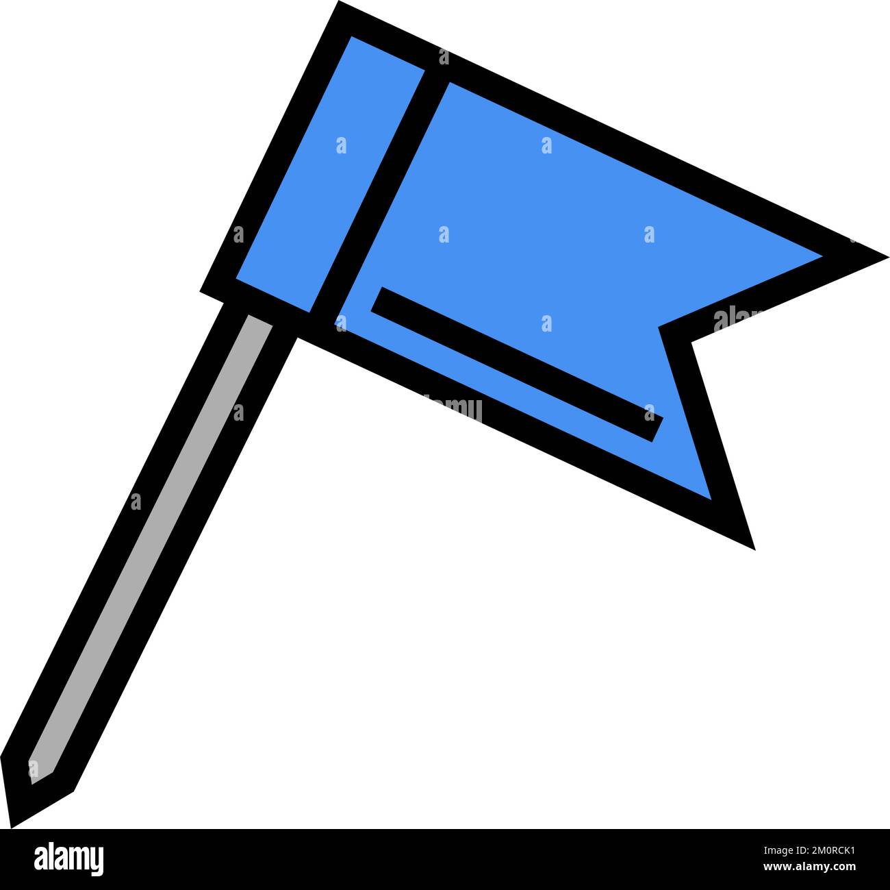 pin flag color icon vector illustration Stock Vector Image & Art - Alamy