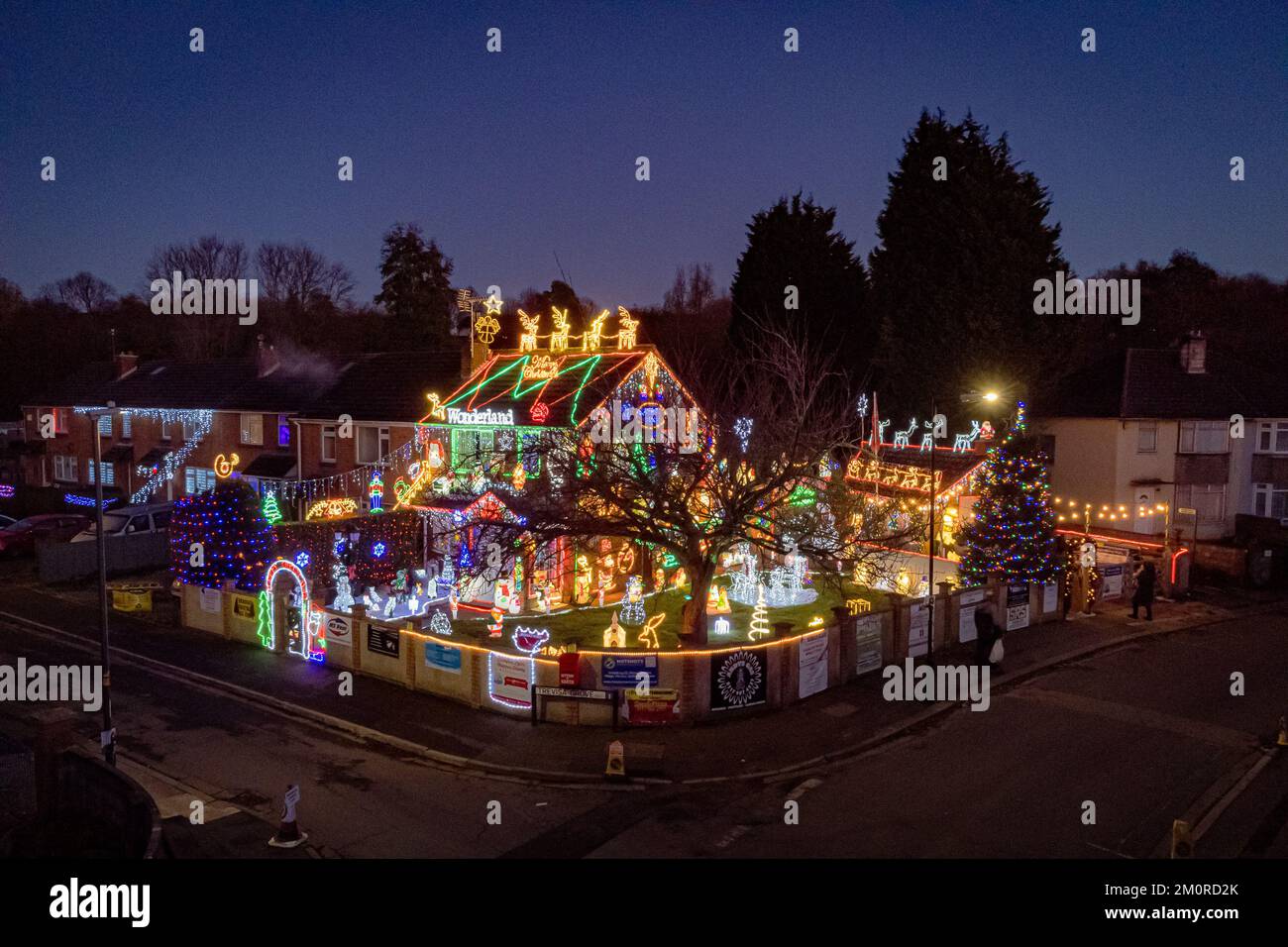 The Christmas lights and structures on the Brailsford home in Brentry ...
