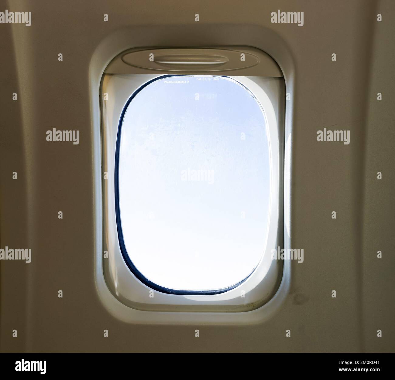 window in turbopropeller aircraft interior Stock Photo - Alamy