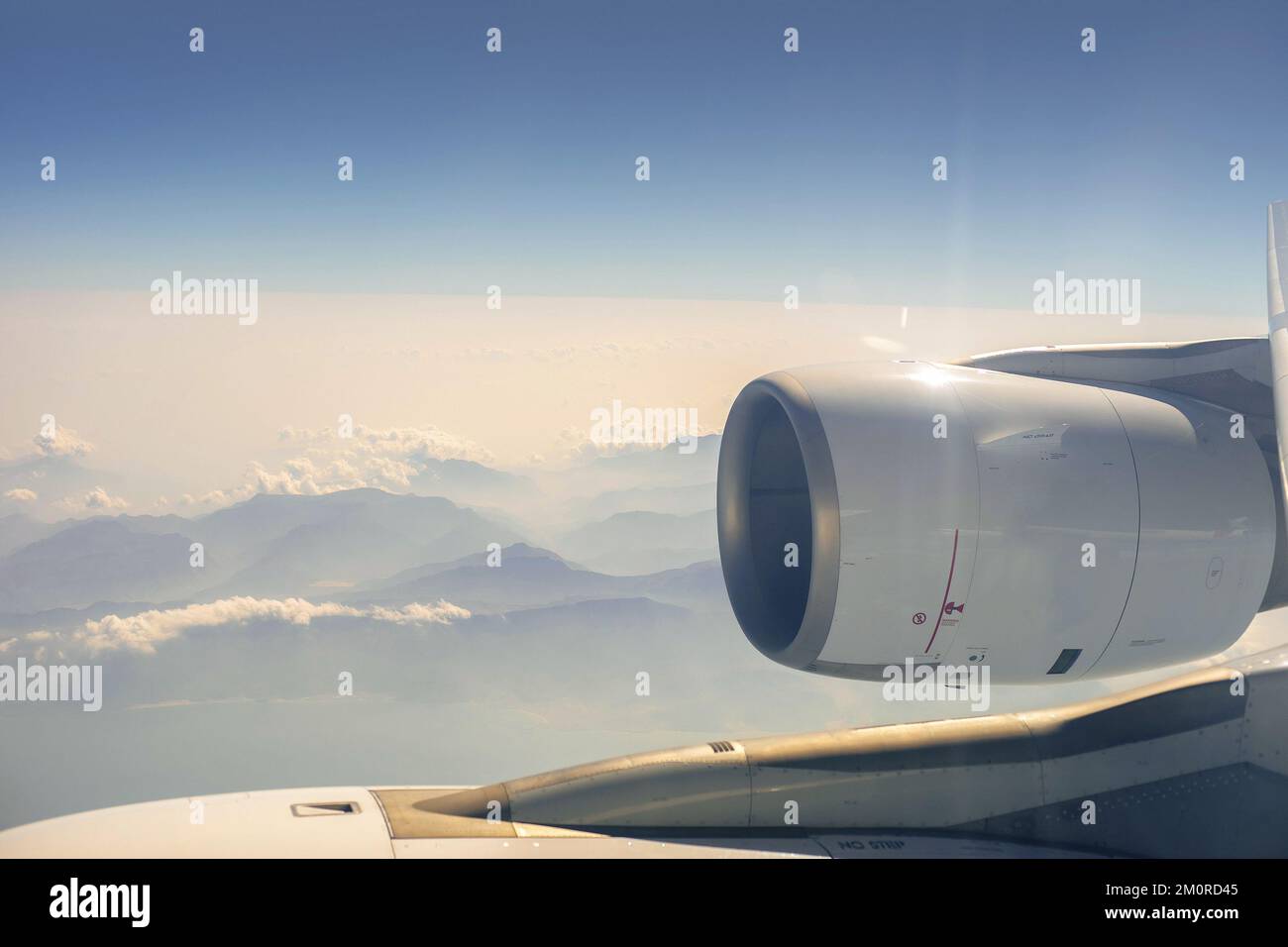 aerial view of blue sky with clouds from jet flight Stock Photo - Alamy