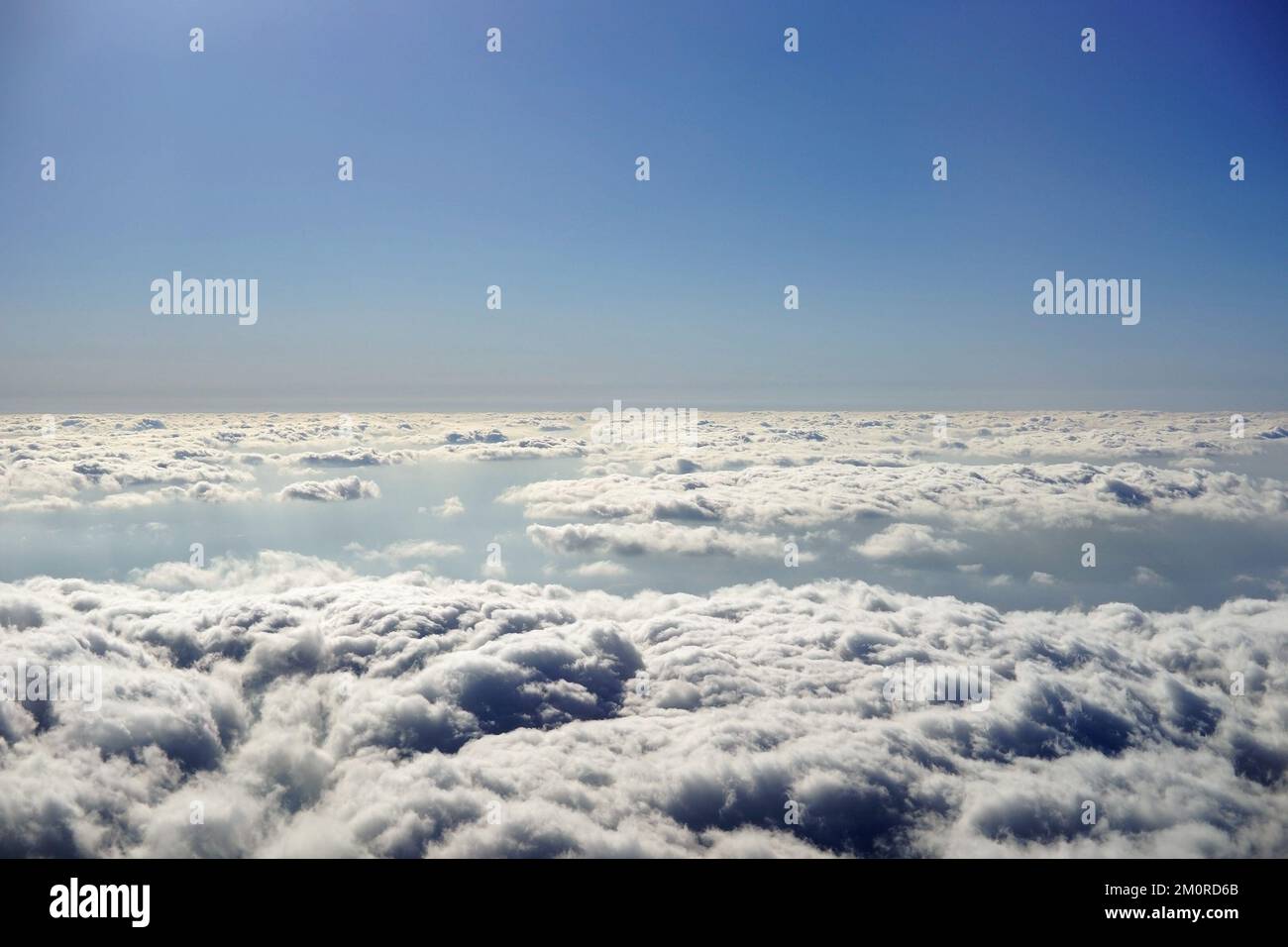 aerial view of blue sky with clouds from jet flight Stock Photo - Alamy