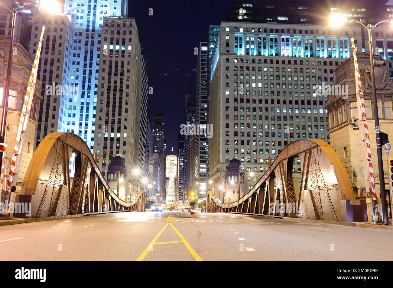 One of bridge in downtown of Chicago Stock Photo - Alamy