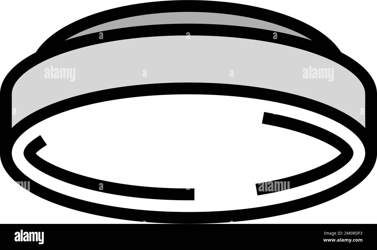 led lamp ceiling color icon vector illustration Stock Vector Image ...