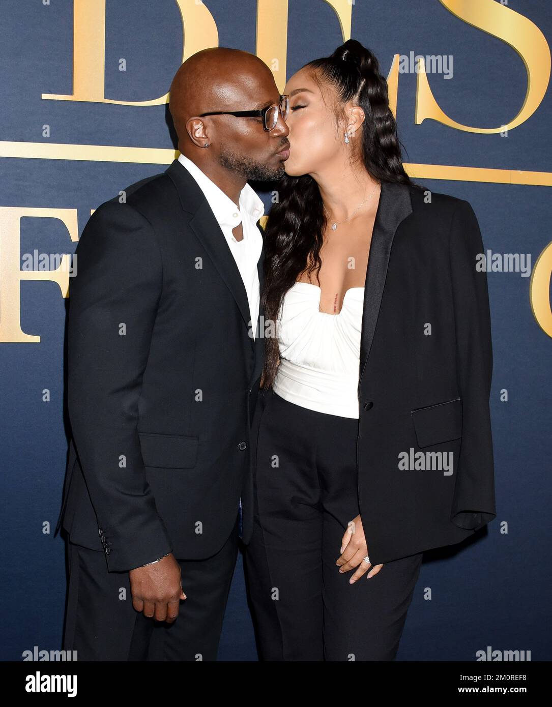 Hollywood, CA, December 7, 2022. Taye Diggs and Apryl Jones arriving at ...