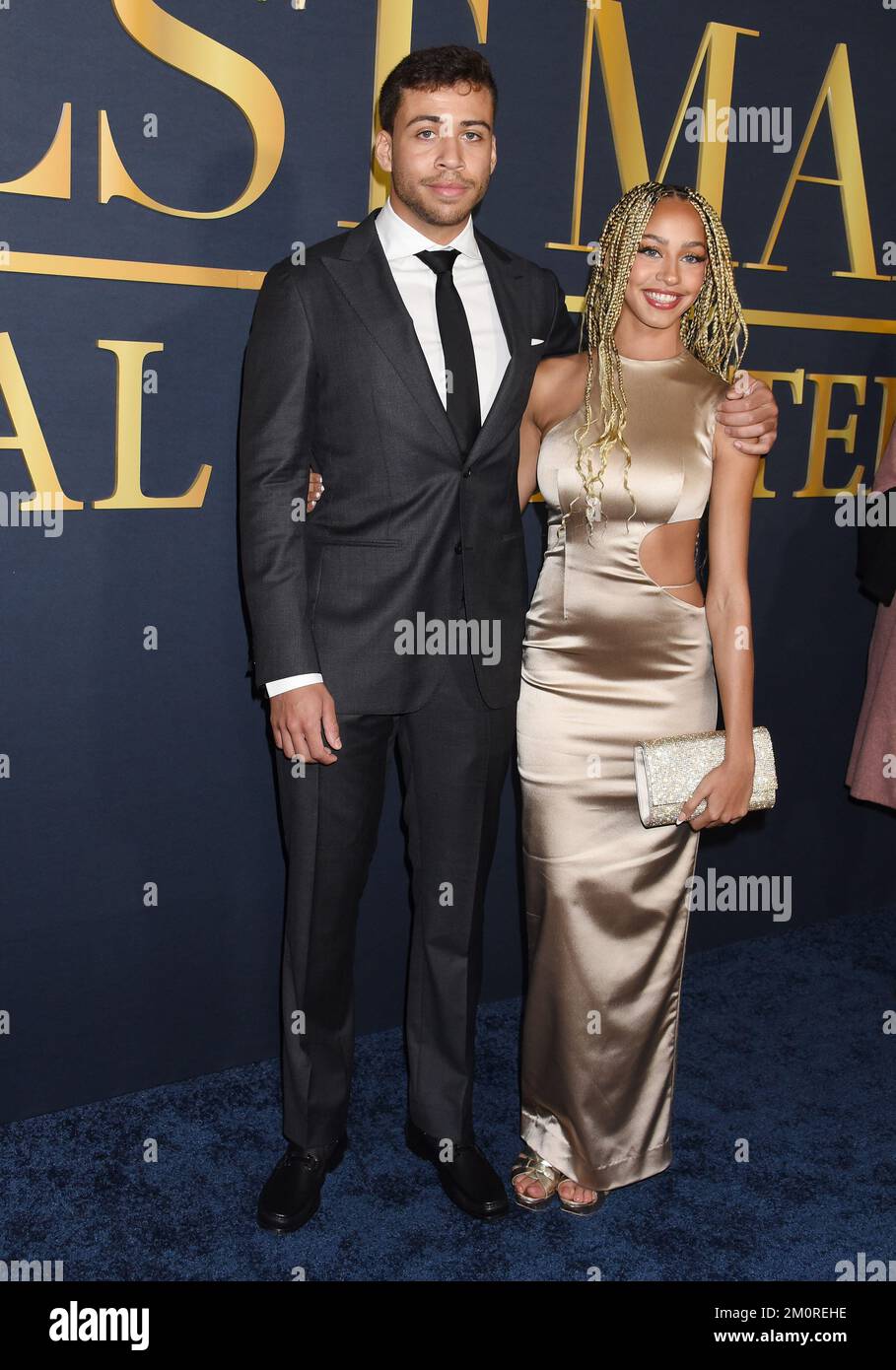 Hollywood, CA, December 7, 2022. Kyle Morgan and Mia Rose Morgan ...