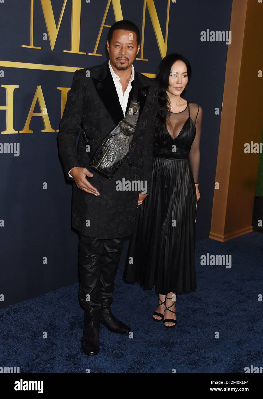 Hollywood, CA, December 7, 2022. Terrence Howard and Mira Pak Howard ...