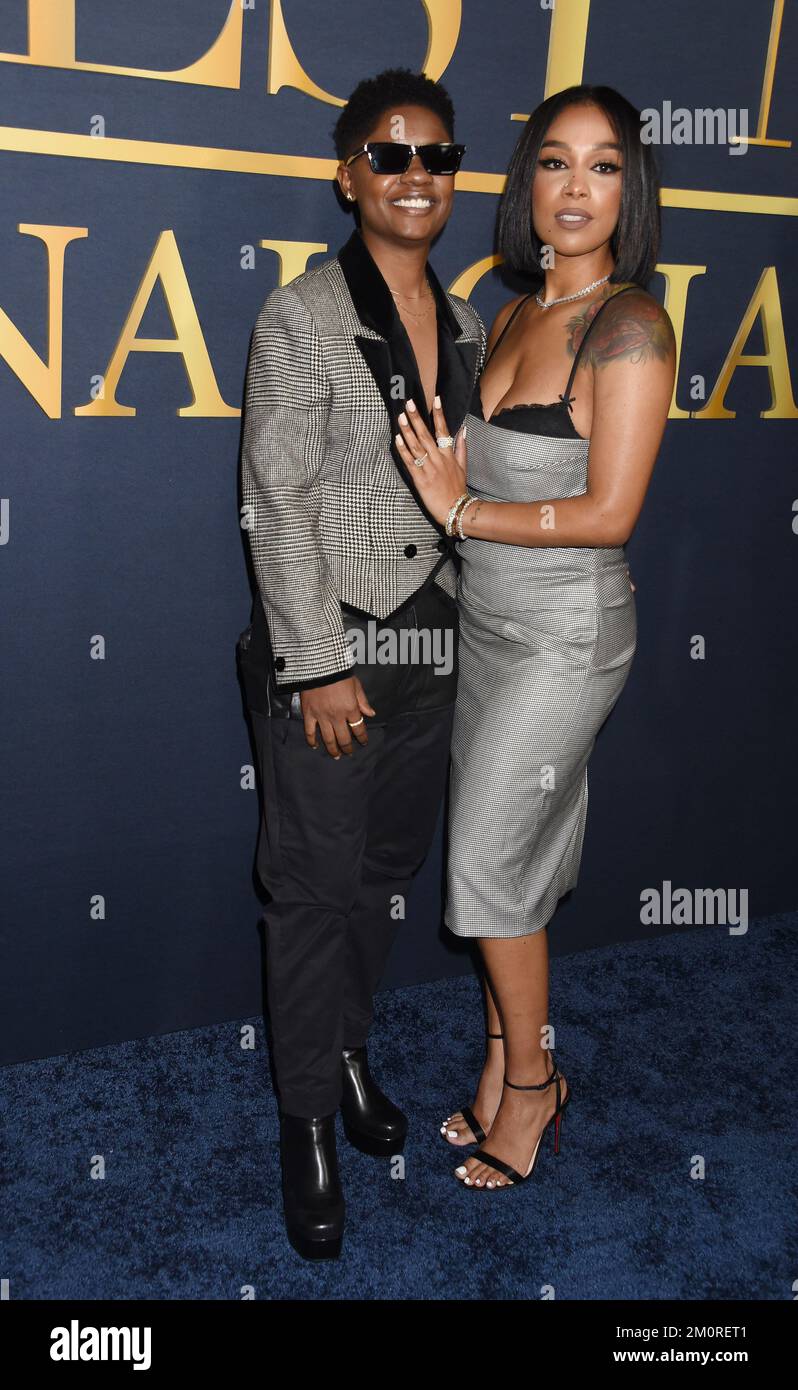 Hollywood, CA, December 7, 2022. Bre Z and Chris Amore arriving at Peacock's "The Best Man: The ...