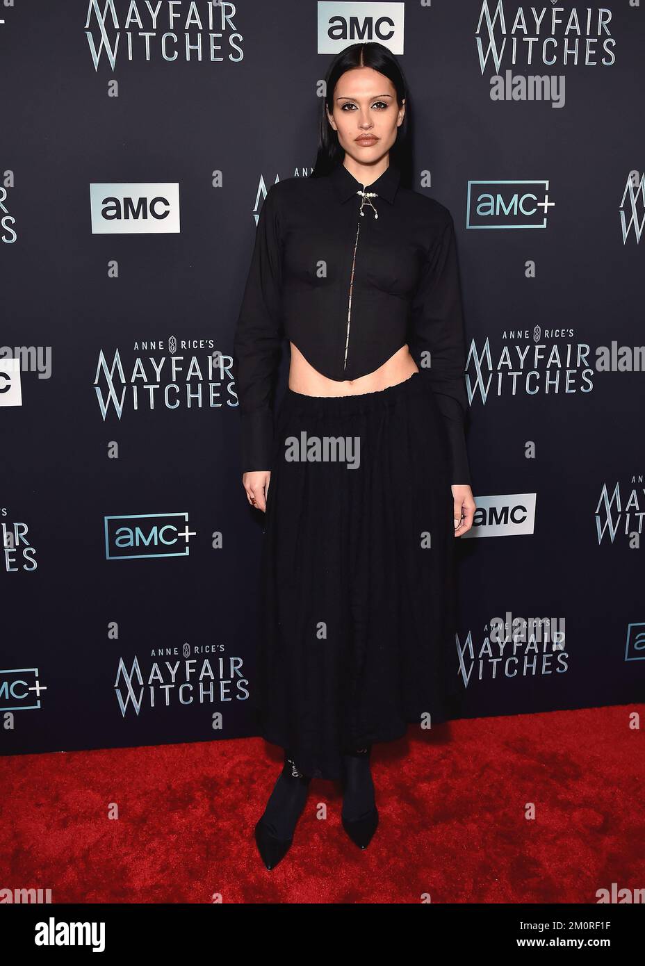 Amelia Gray Hamlin walking the red carpet at the premiere of “Anne Rice ...