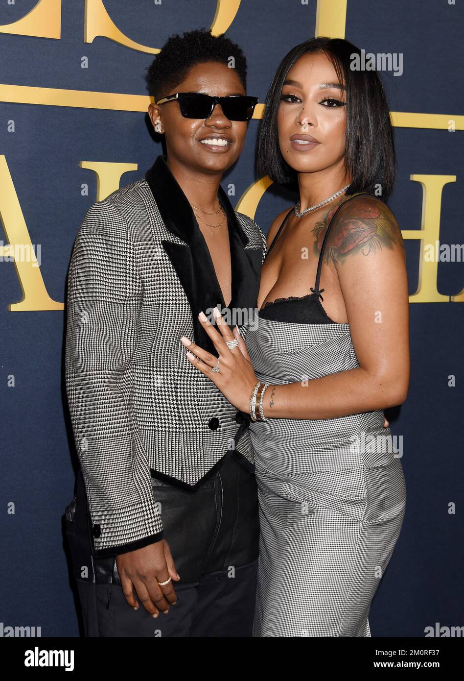 Hollywood, CA, December 7, 2022. Bre Z and Chris Amore arriving at Peacock's "The Best Man: The ...