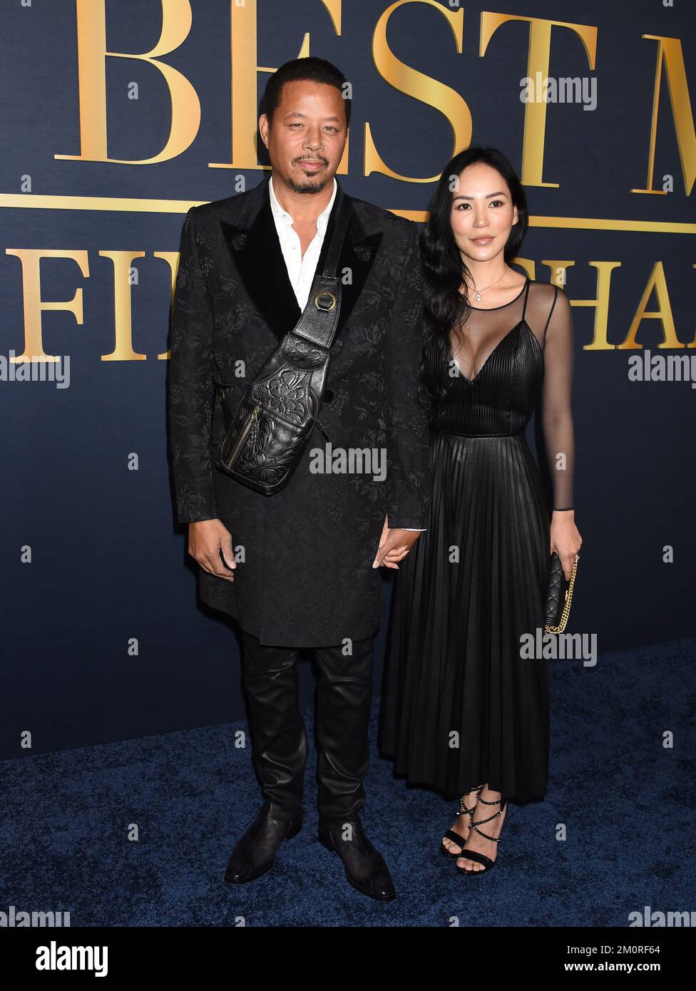 Hollywood, CA, December 7, 2022. Terrence Howard and Mira Pak Howard ...