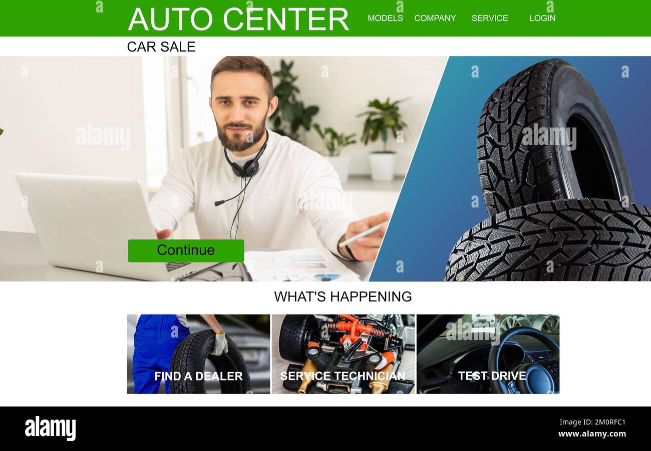 auto center Communication Connection Online Concept Stock Photo - Alamy
