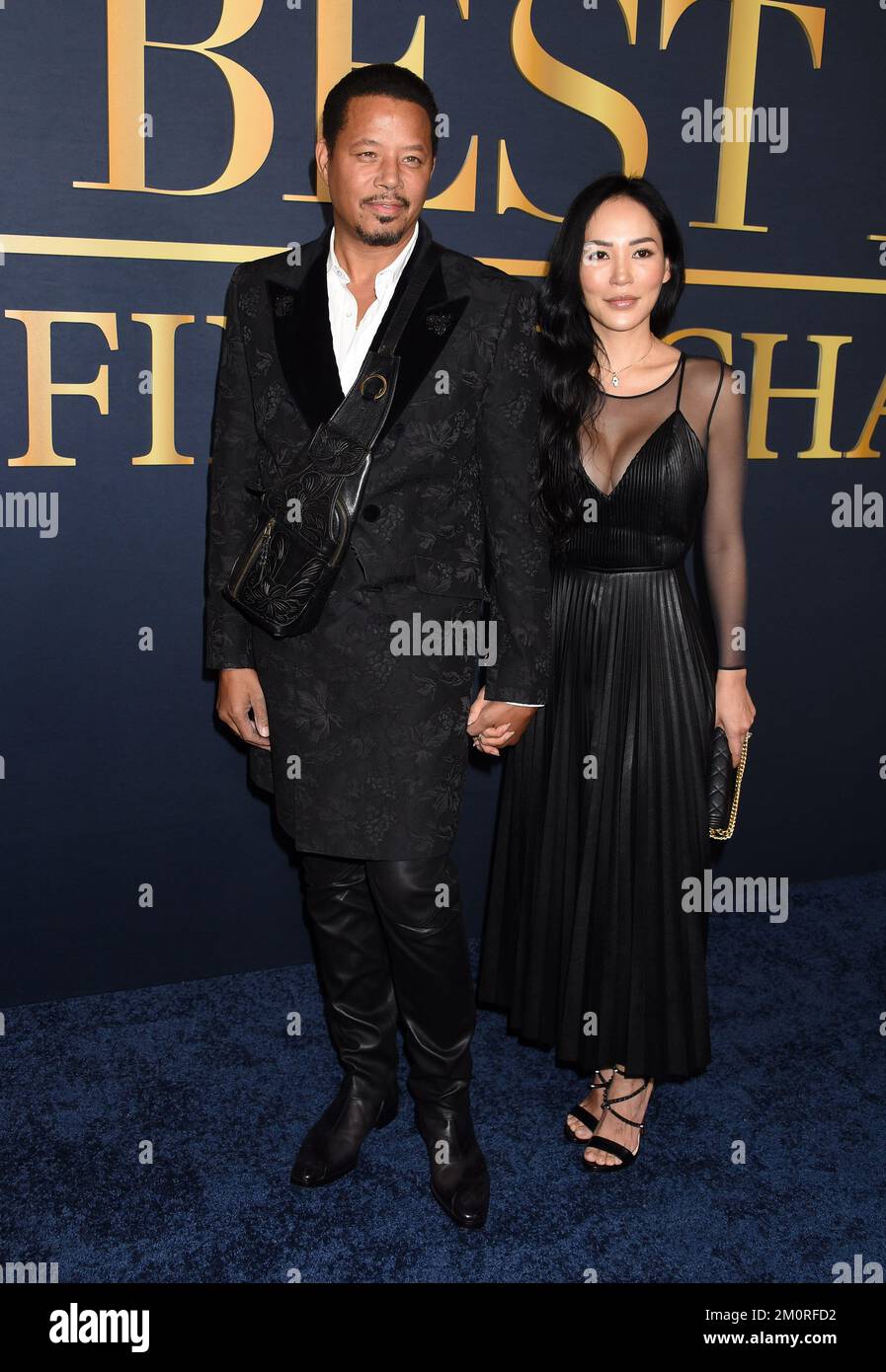Hollywood, CA, December 7, 2022. Terrence Howard and Mira Pak Howard ...