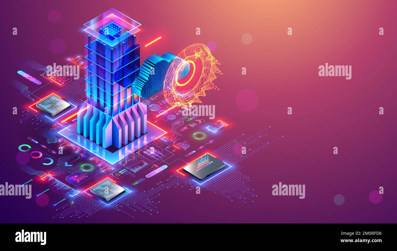 Data Storage Cloud Computing Computer Networks Communications Conceptual Banner Database In