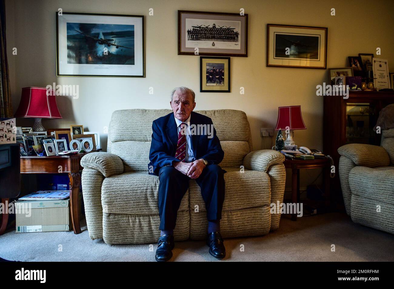 File photo dated 05/01/17 of George "Johnny" Johnson, then aged 95, at ...