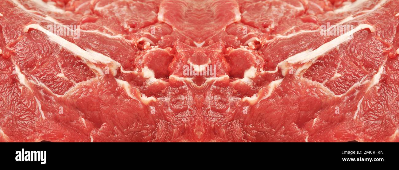 Clean very fresh red raw meat beef, red cow meat texture Stock Photo ...