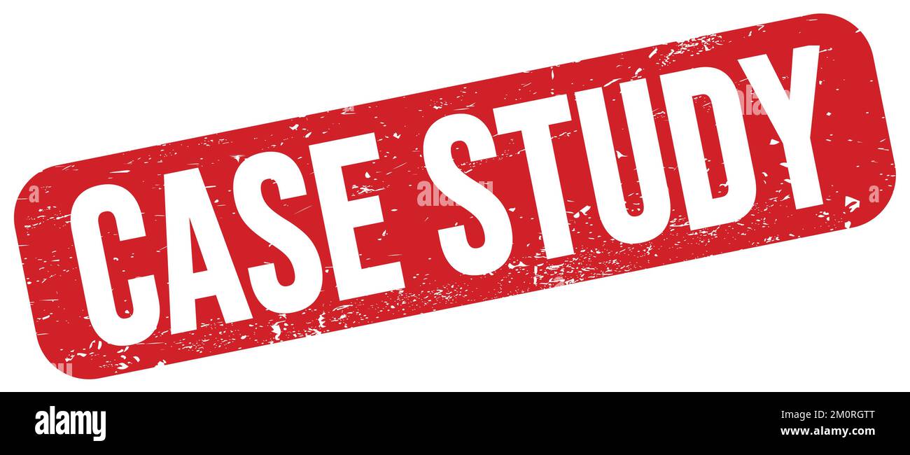 CASE STUDY text written on red grungy stamp sign Stock Photo - Alamy