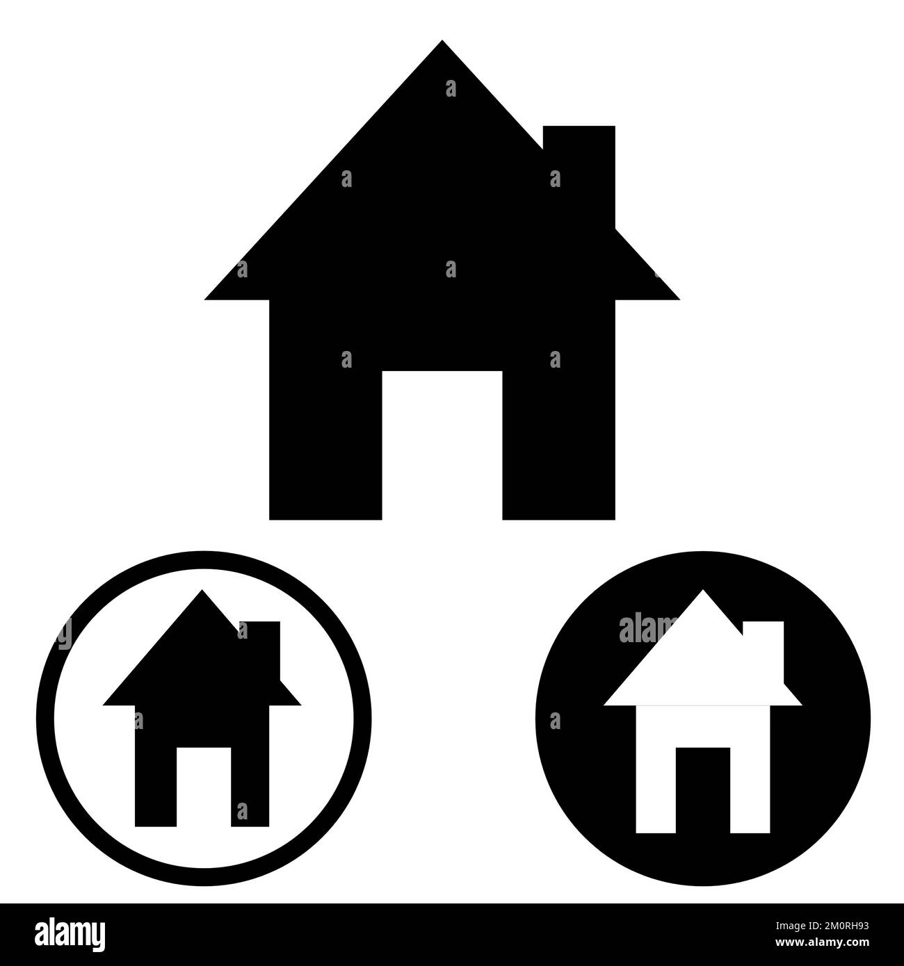 Home icon illustration. Three houses Stock Photo - Alamy Home icon illustration. Three houses Stock Photo - Alamy