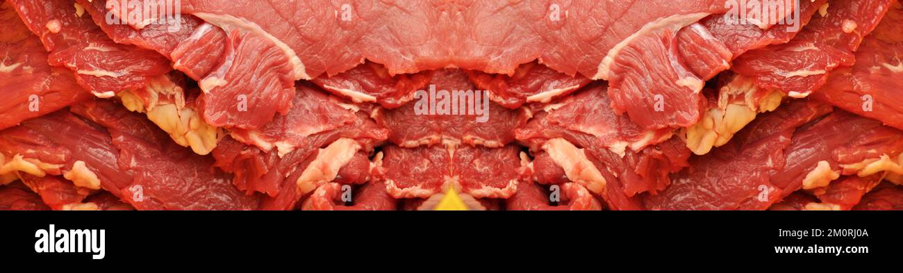Clean very fresh red raw meat beef, red cow meat texture Stock Photo ...