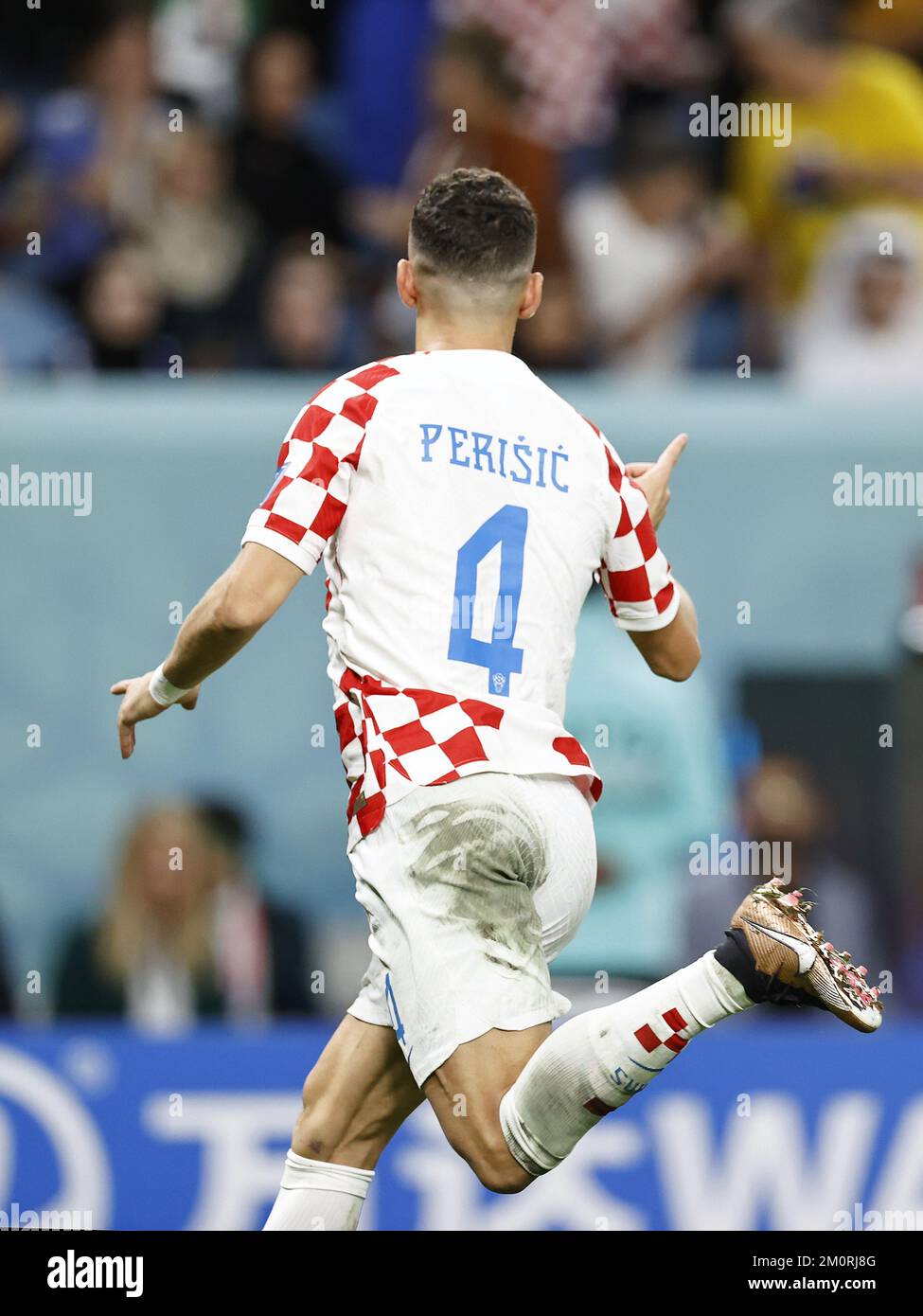 AL WAKRAH - Ivan Perisic of Croatia celebrates the 1-1 during the FIFA ...
