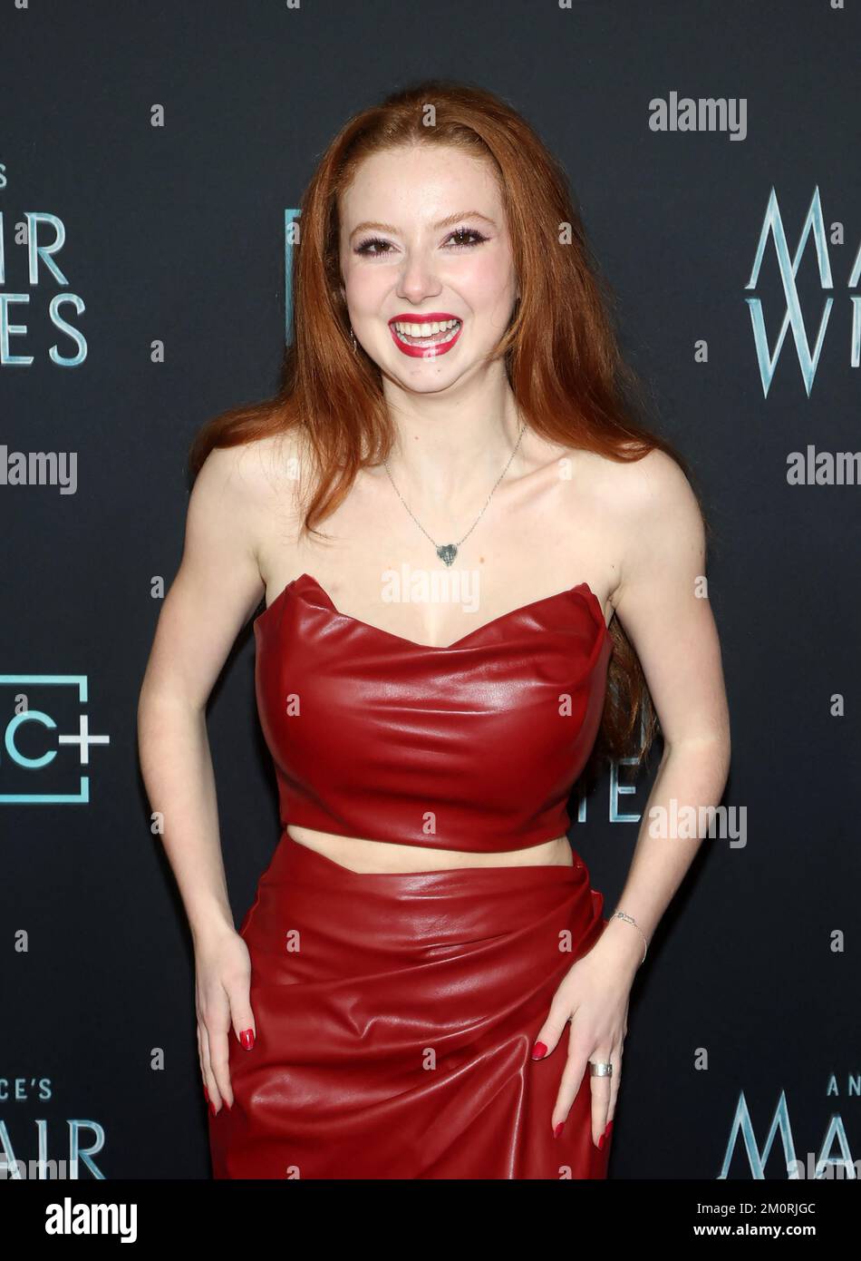 Los Angeles, CA, USA on December 1, 2022. Francesca Capaldi, at Los ...