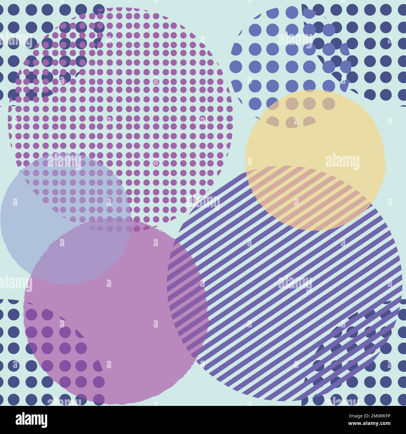 circle round shape purple pantone seamless pattern, shiny sphere ...