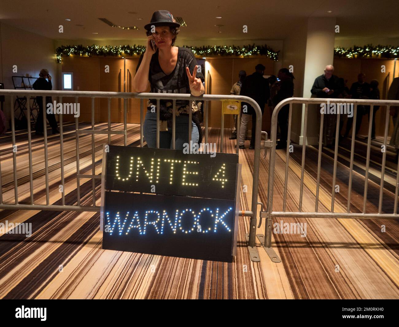 Atlanta, Georgia, USA. 6th Dec, 2022. A supporter of Rev. Raphael ...