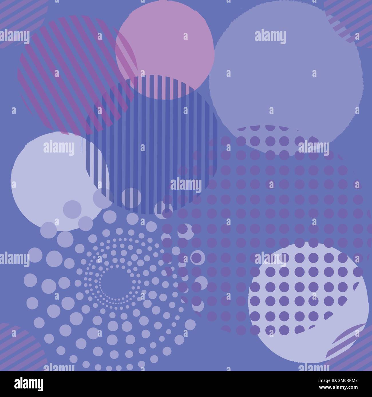 circle round shape purple pantone seamless pattern, shiny sphere ...