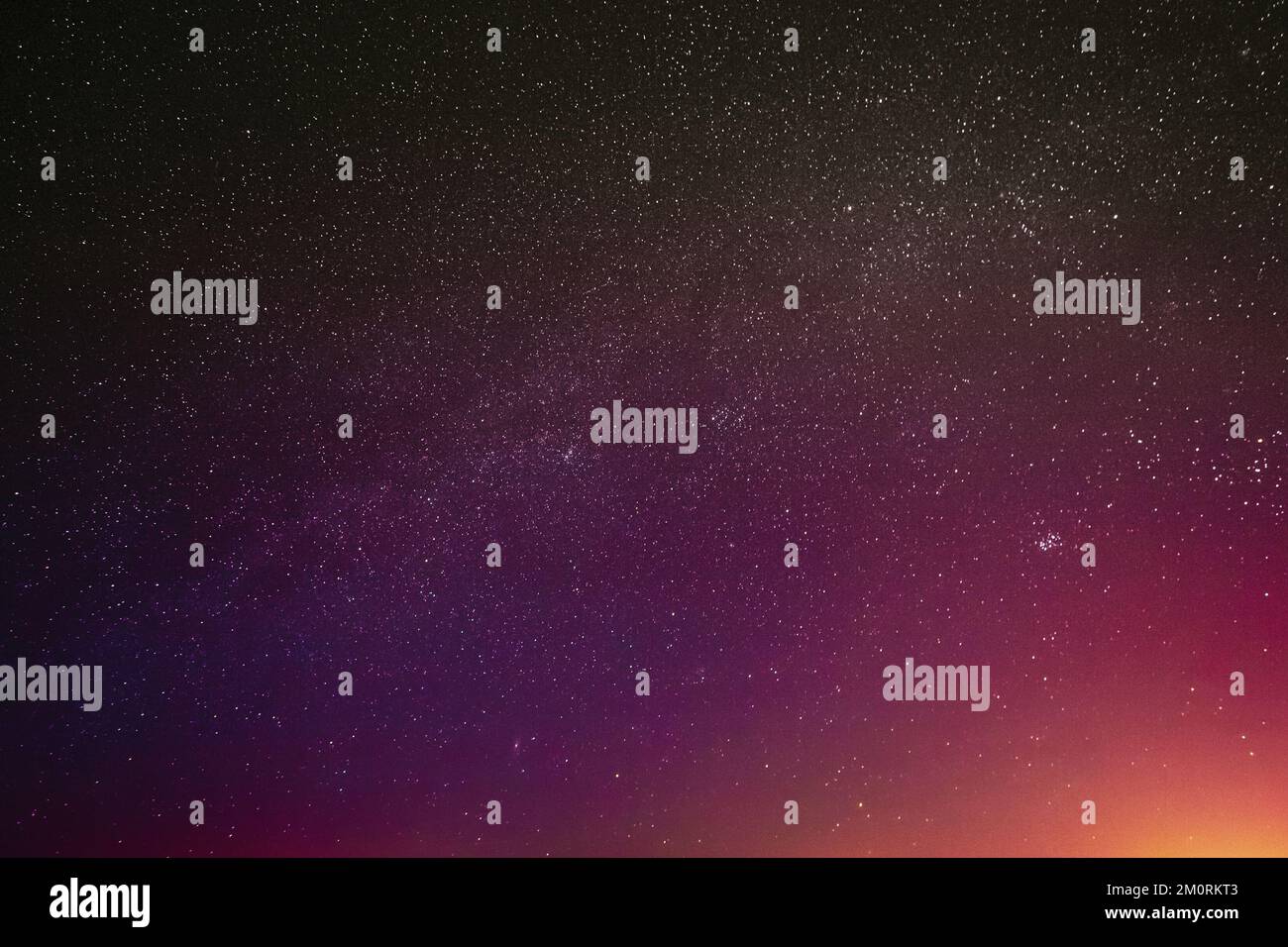 Night Sky Glowing Stars Background Backdrop. Colorful Sky Gradient ...