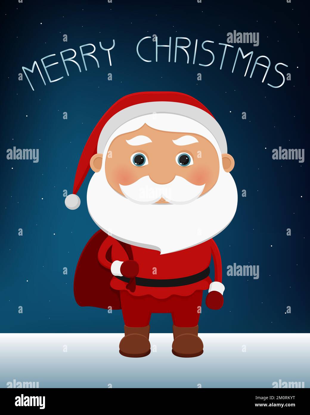 Santa Carrying Bag Of Coal