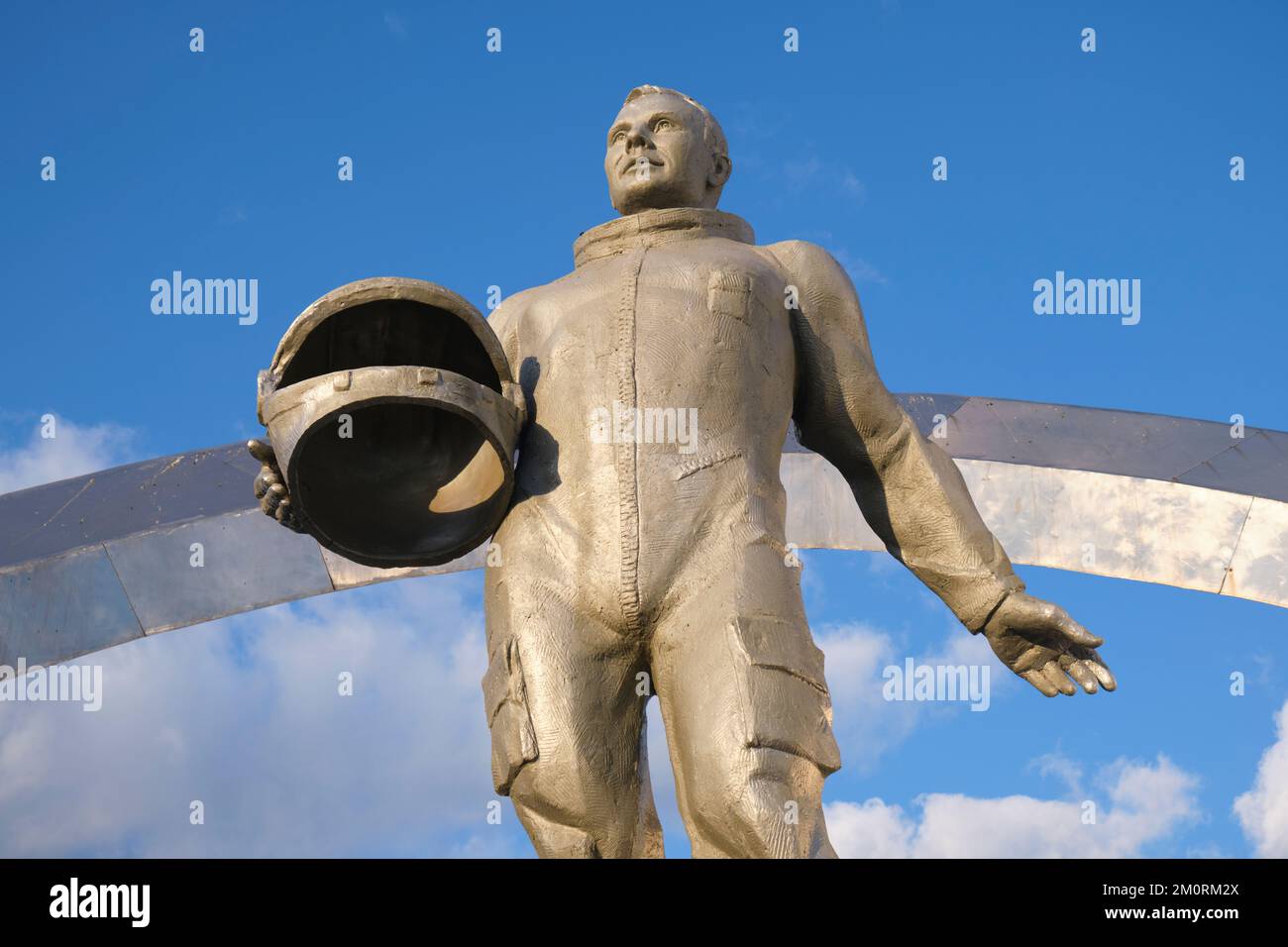 A shiny, silver monument to the Soviet, USSR, Russian space program ...