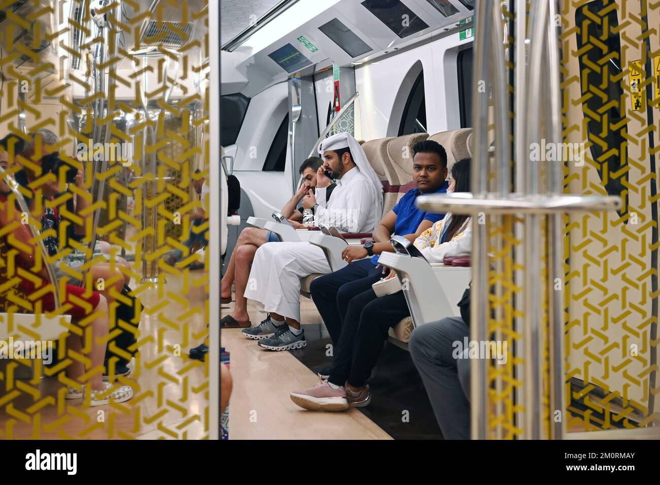 Impressions from Doha/Qatar on December 7th, 2022. Metro, Qatari family ...