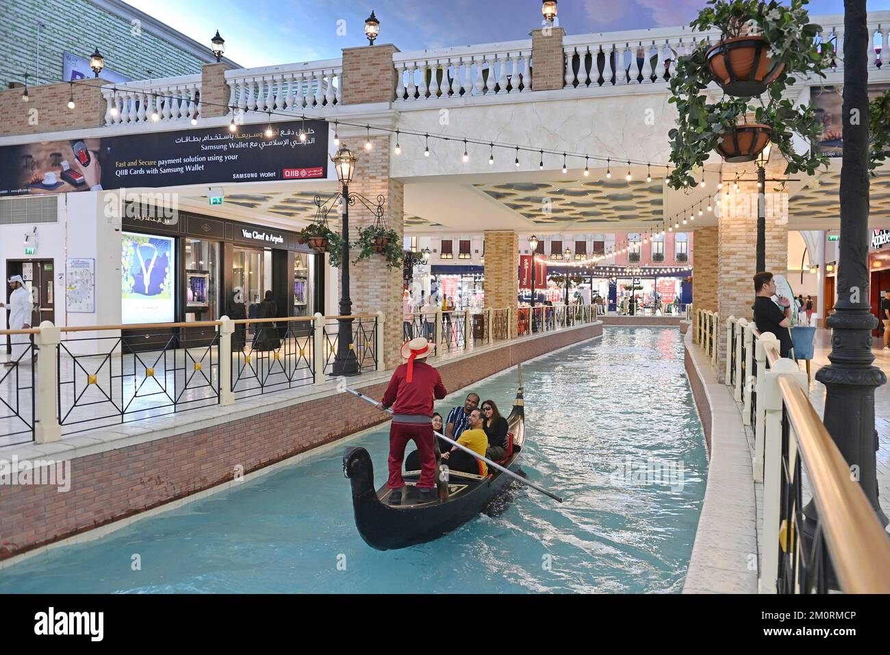 Impressions from Doha/Qatar on December 7th, 2022. Gondolas drive on ...