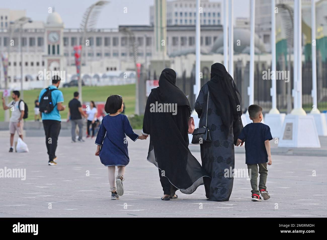 Impressions from Doha/Qatar on December 7th, 2022. Arab women and ...
